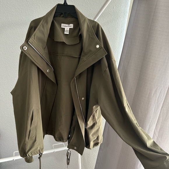 Calvin Klein | Jackets & Coats | Calvin Klein Slinky Military Jacket In ...